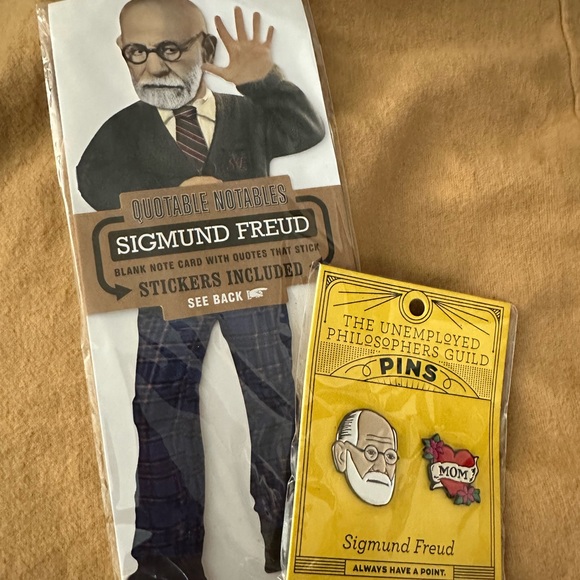 Accessories | Sigmund Freud Quotable Notables 2 Pins | Poshmark